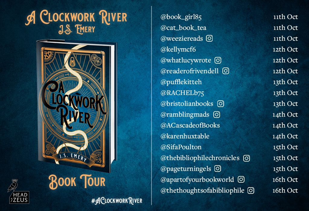 Book Review: A Clockwork River – J. S. Emery – The Bibliophile Chronicles