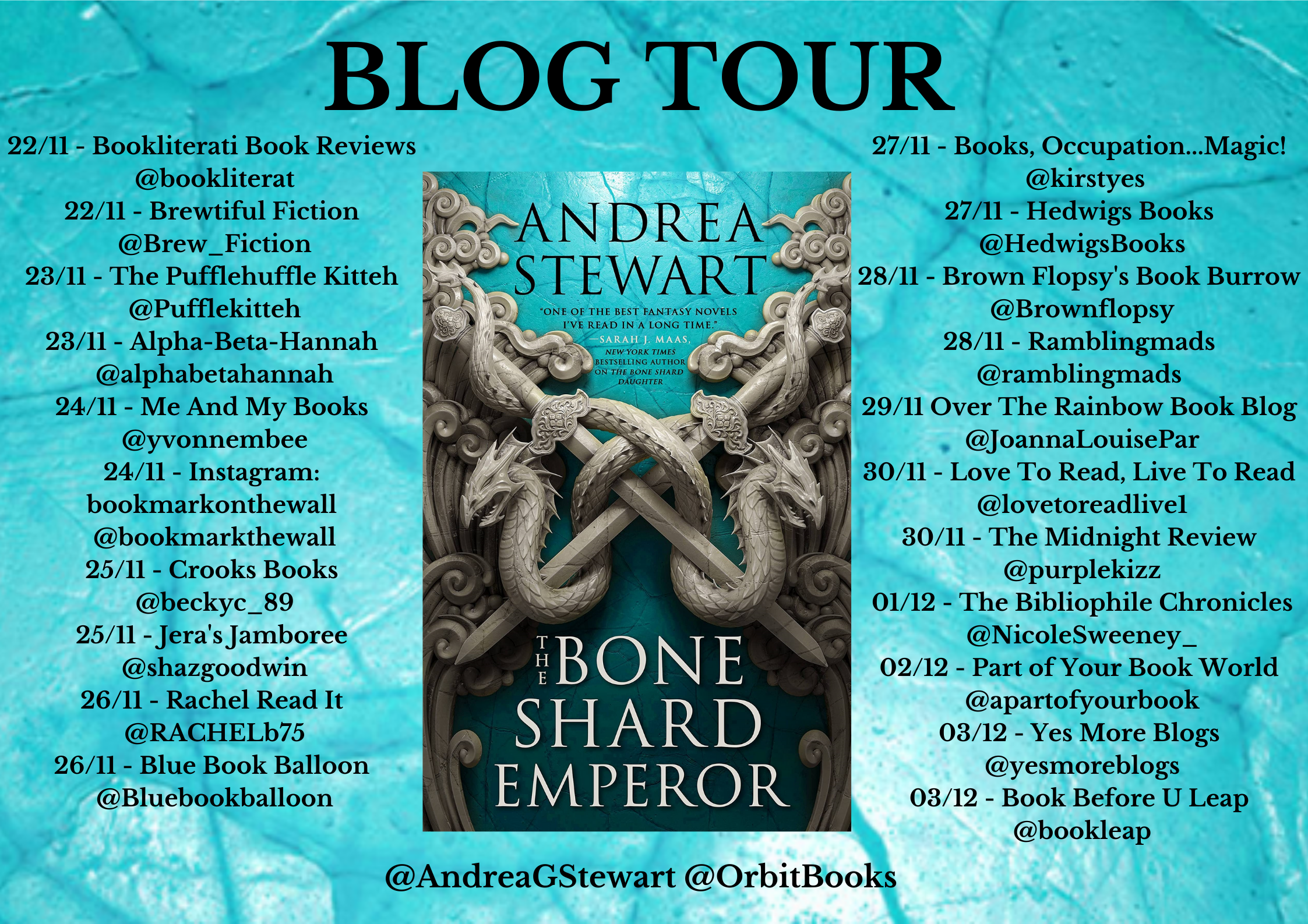 Blog Tour: The Bone Shard Emperor – Andrea Stewart – The Bibliophile ...
