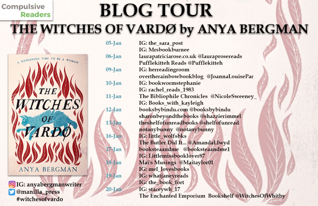 Blog Tour: The Witches of Vardø – Anya Bergman – The Bibliophile Chronicles
